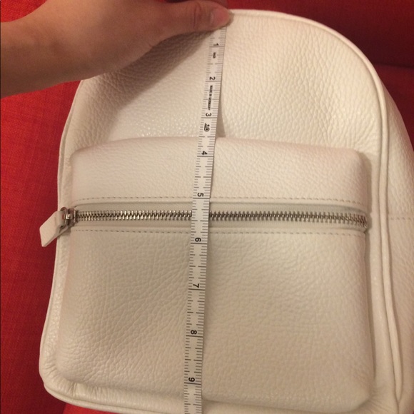 Brooks Brothers | Bags | Brooks Brothers White Pebbled Leather Backpack ...